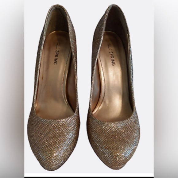 Call It Spring | Shoes | Womens Call It Spring Gold Glitter High Heel ...